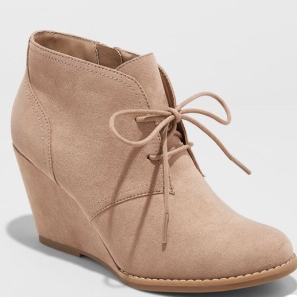 Universal Thread | Shoes | Universal Thread Bessie Wedge Ankle Bootie ...